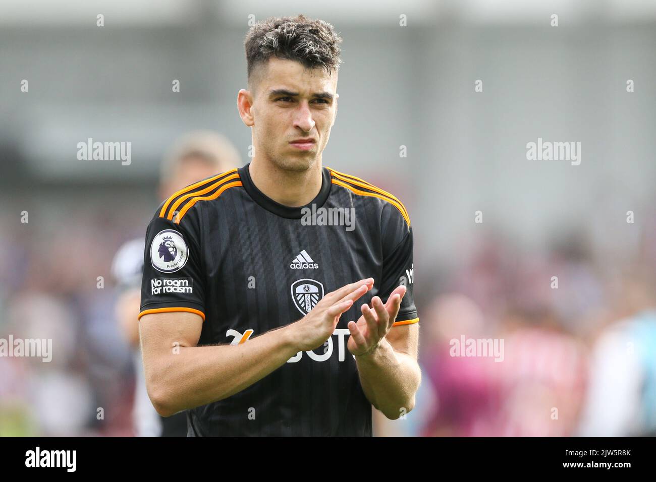 Marc Roca #8 of Leeds United during the Premier League match Brentford ...