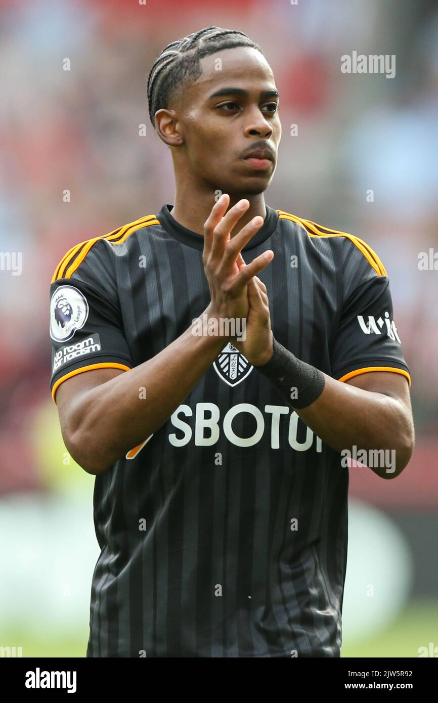 Crysencio Summerville #10 of Leeds United during the Premier League ...