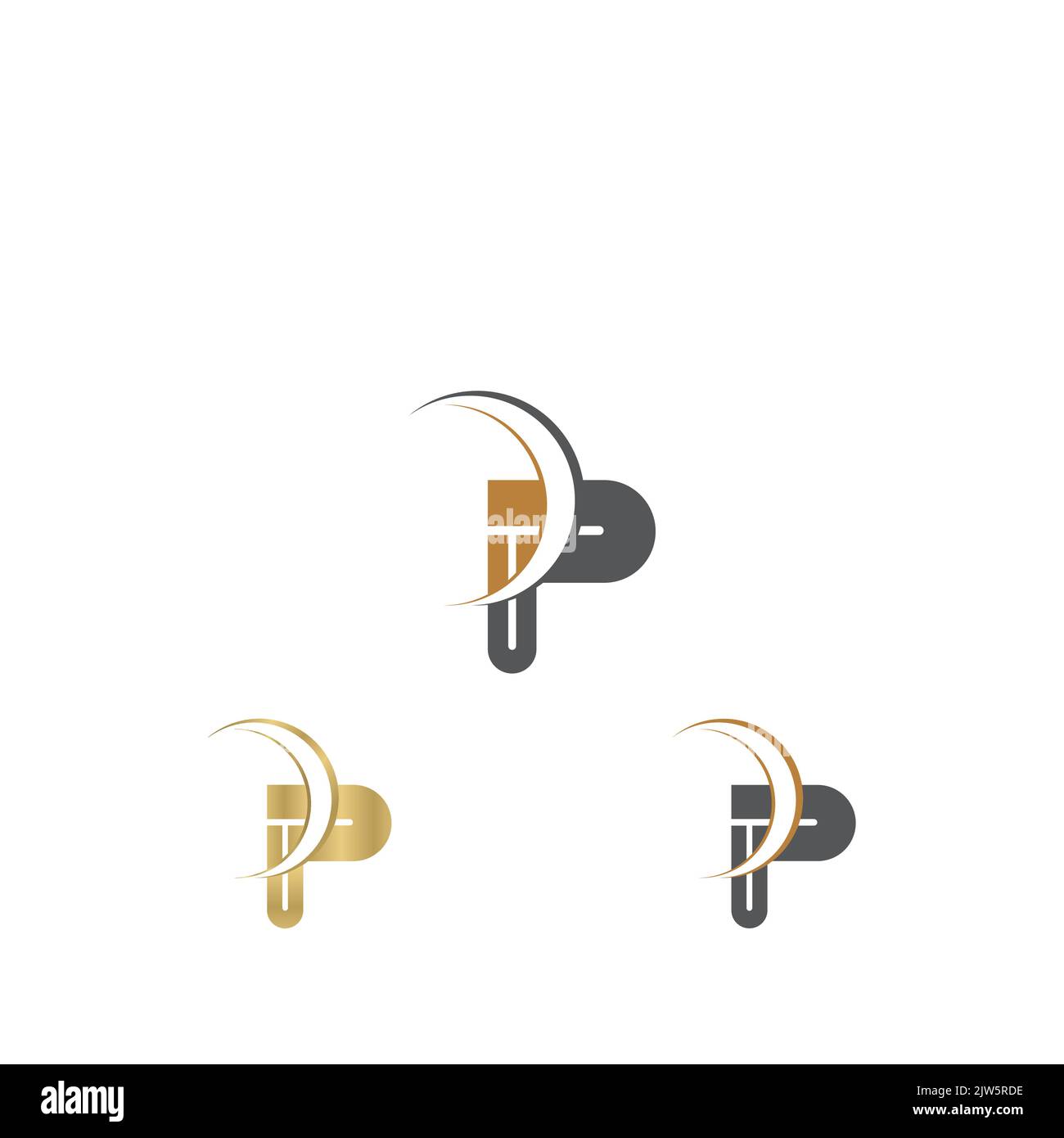 P, PP, Abstract initial monogram letter alphabet logo design Stock ...