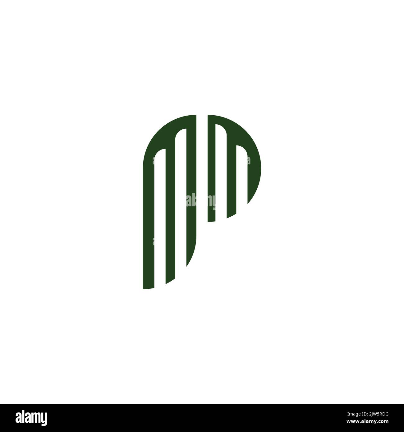 P, PP, Abstract initial monogram letter alphabet logo design Stock ...