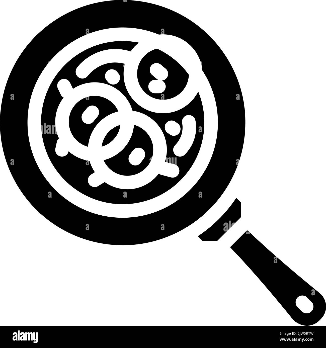 fried onion glyph icon vector illustration Stock Vector Image & Art - Alamy