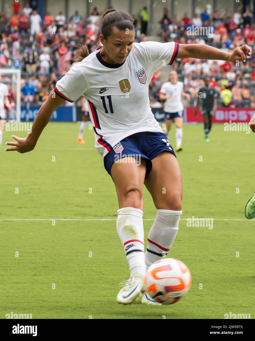 Kansas City, Kansas, USA. 2nd Sep, 2022. USWNT forward Sophia Smith #11 ...