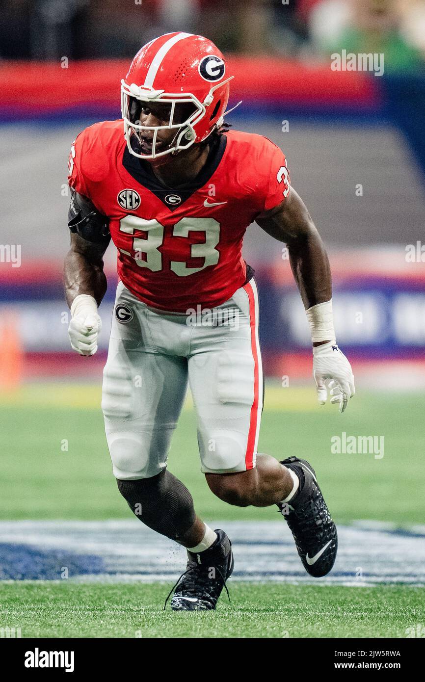 Georgia Bulldogs linebacker Robert Beal Jr. (33) during the NCAA ...