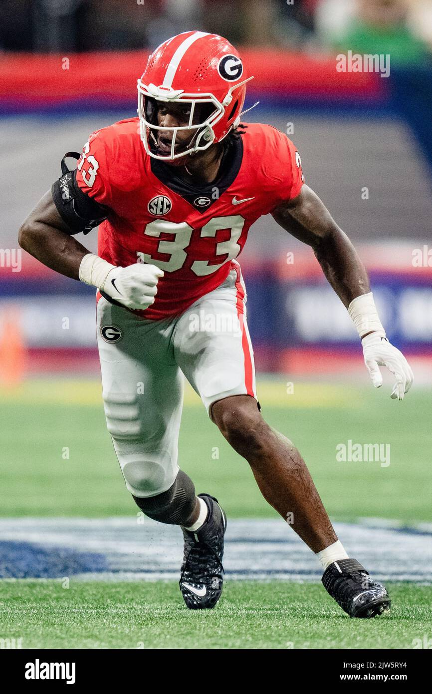 Georgia Bulldogs linebacker Robert Beal Jr. (33) during the NCAA ...