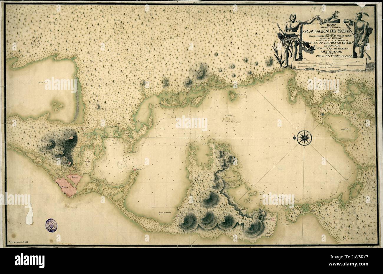 1735 south america map hi-res stock photography and images - Alamy