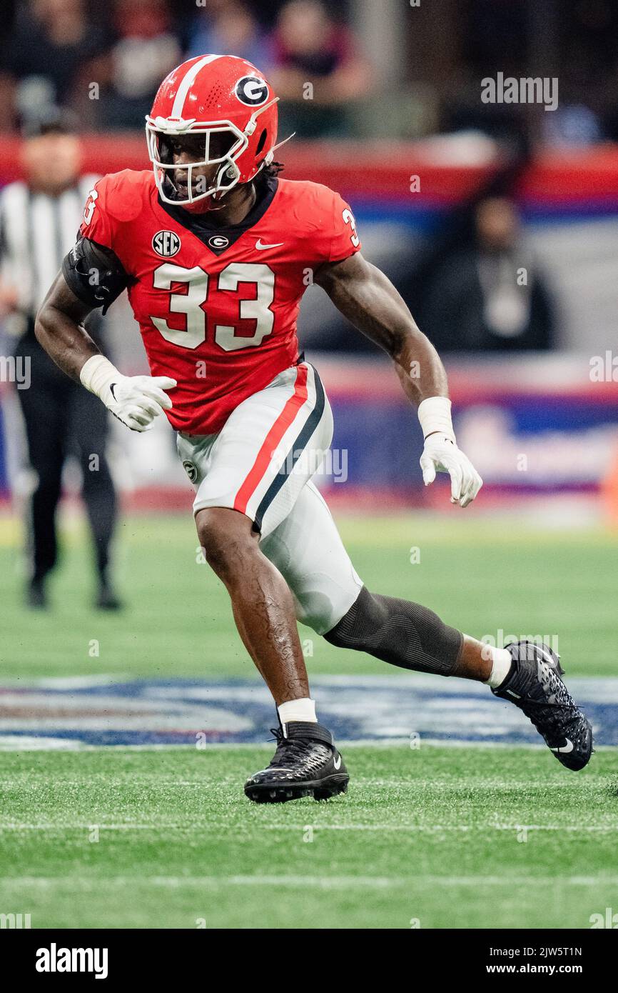 Georgia Bulldogs linebacker Robert Beal Jr. (33) during the NCAA ...