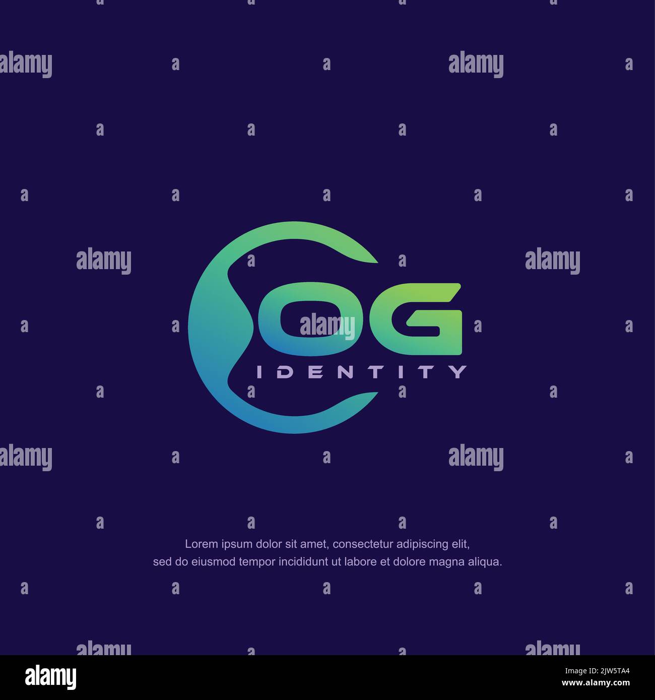 Letter og vector vectors Stock Vector Images - Alamy