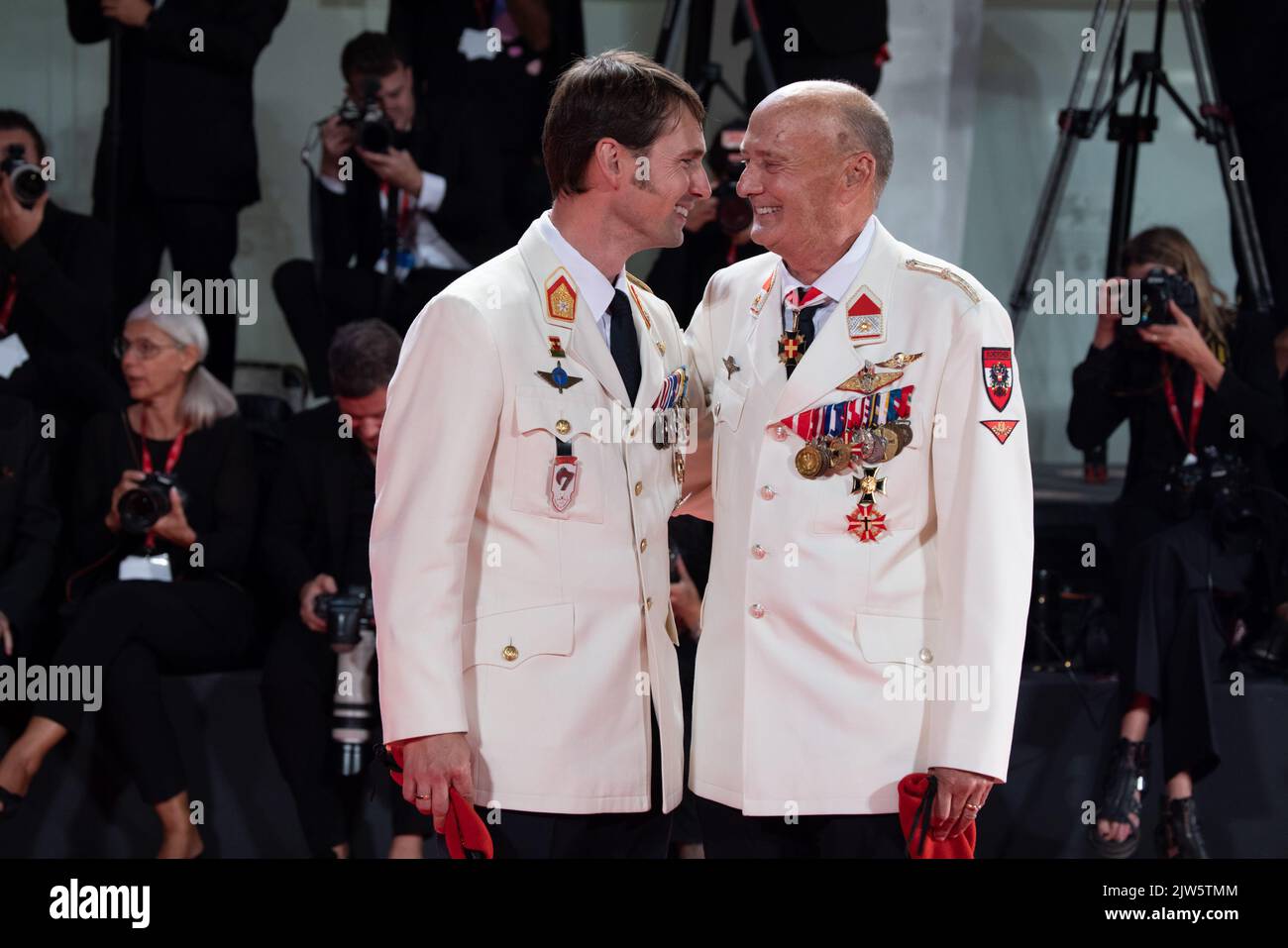 Mario Falak and Charles Eismayer attends the "Master Gardner" red ...