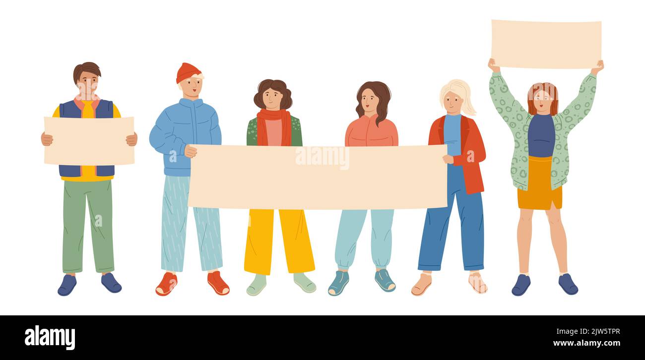 Rally placards students Stock Vector Images - Alamy