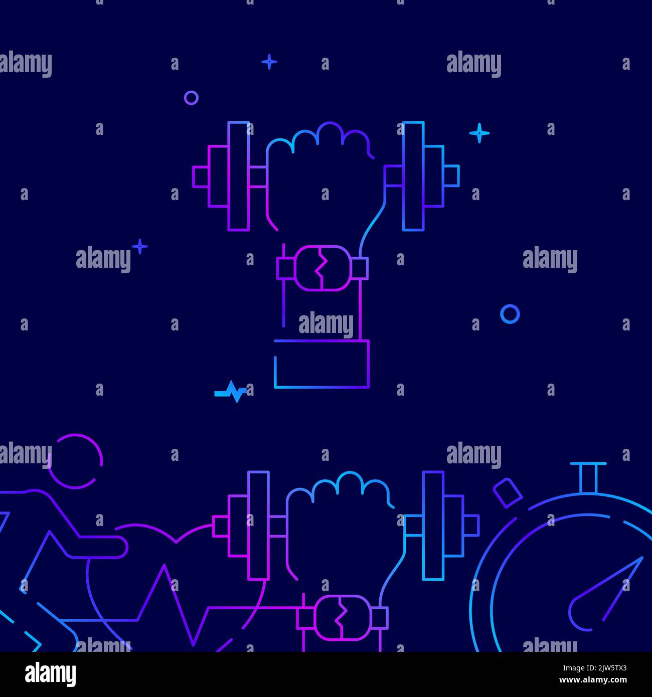 Gym dark Stock Vector Images - Alamy