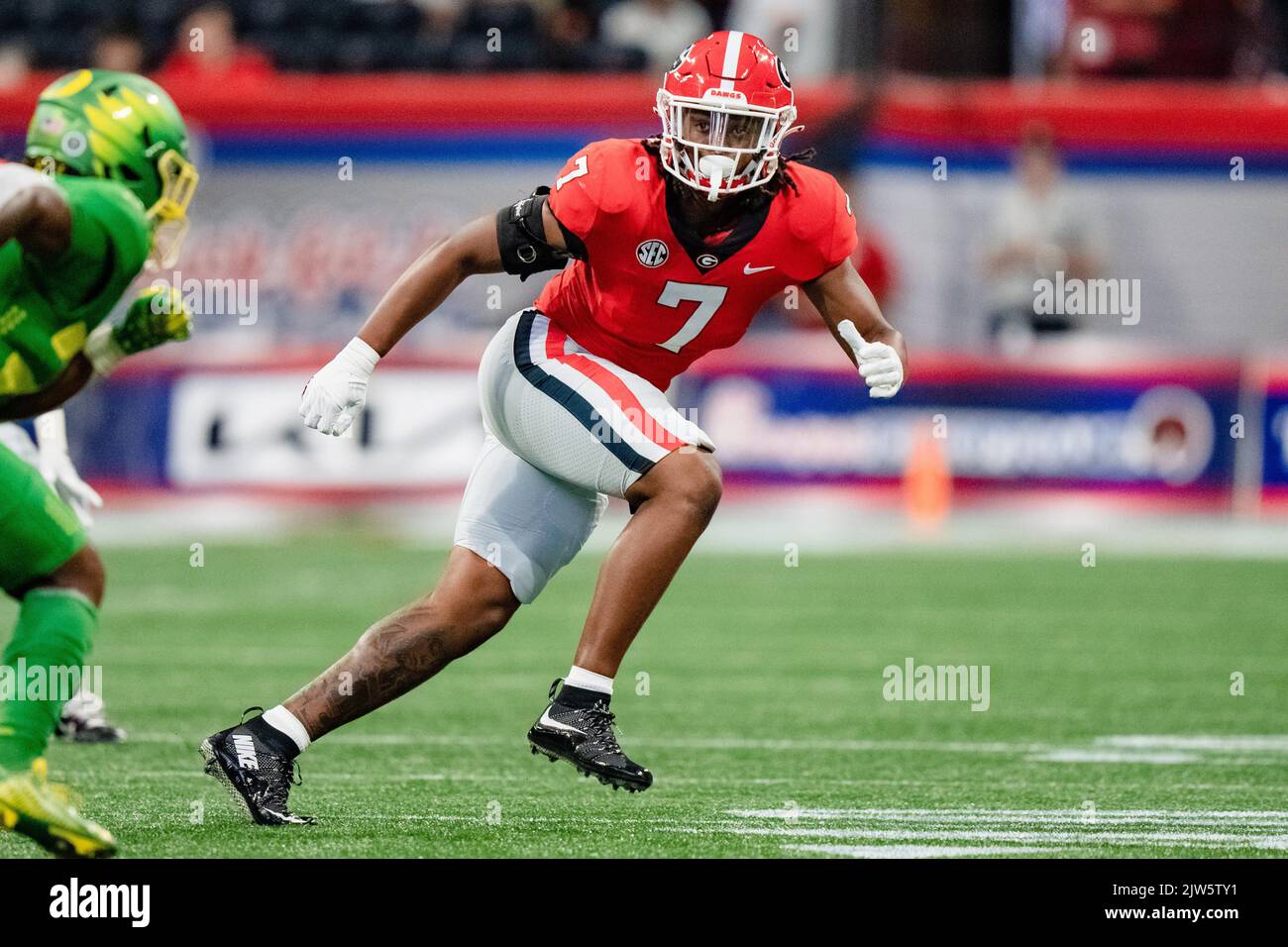 Georgia Bulldogs linebacker Marvin Jones Jr. (7) during the NCAA ...