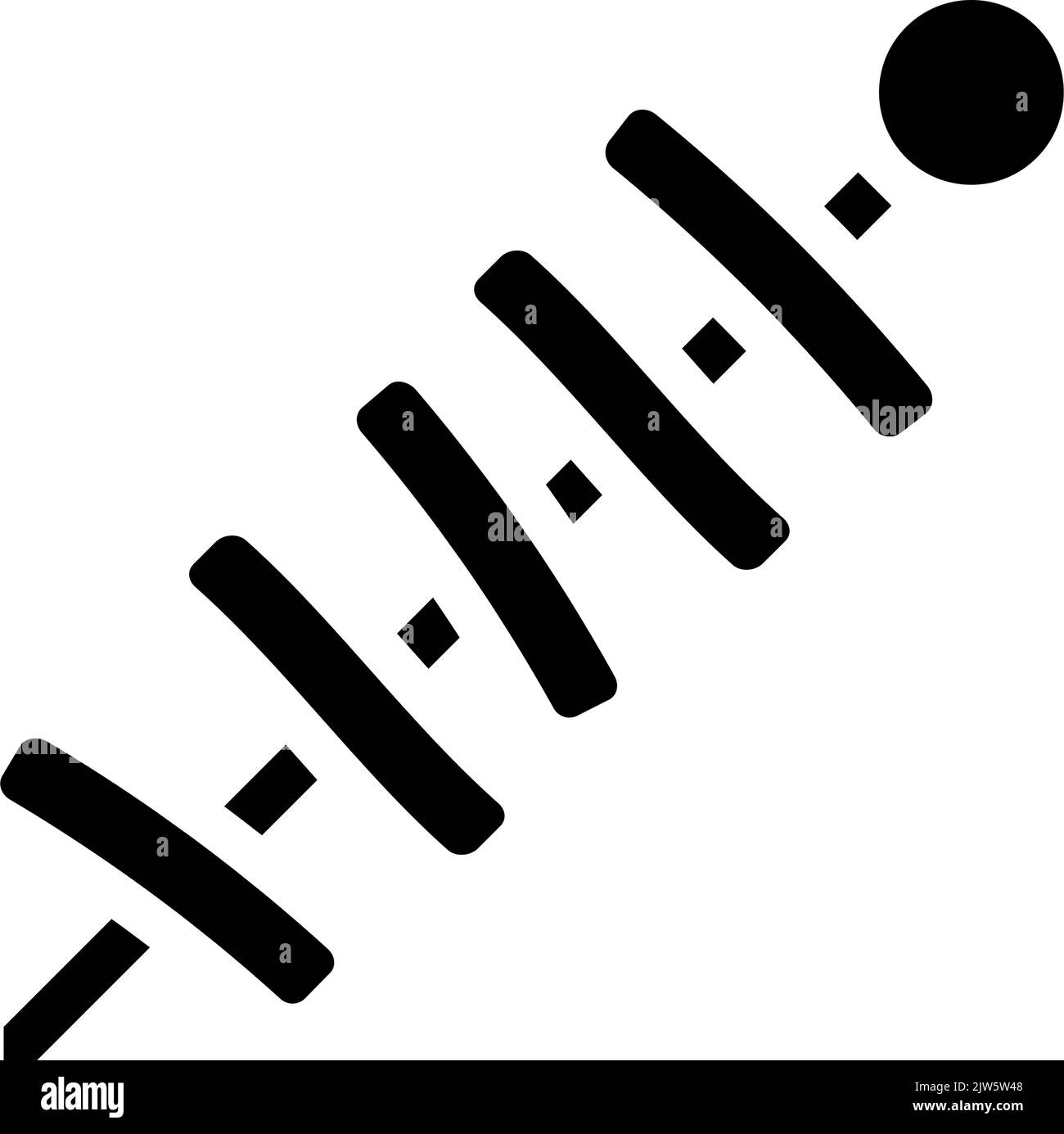 grill potatoes glyph icon vector illustration Stock Vector Image & Art ...