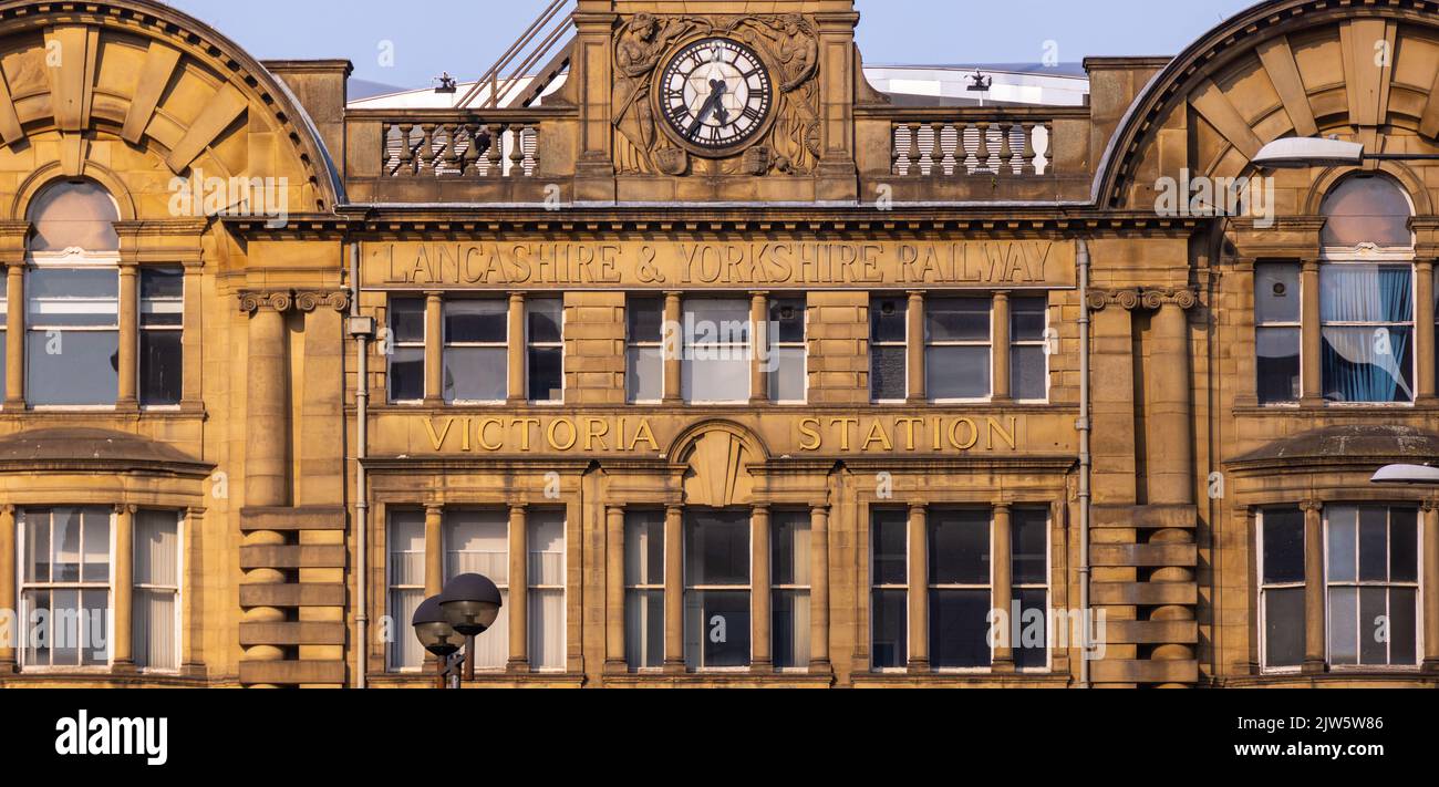 Manchester victoria station aerial hi-res stock photography and images ...