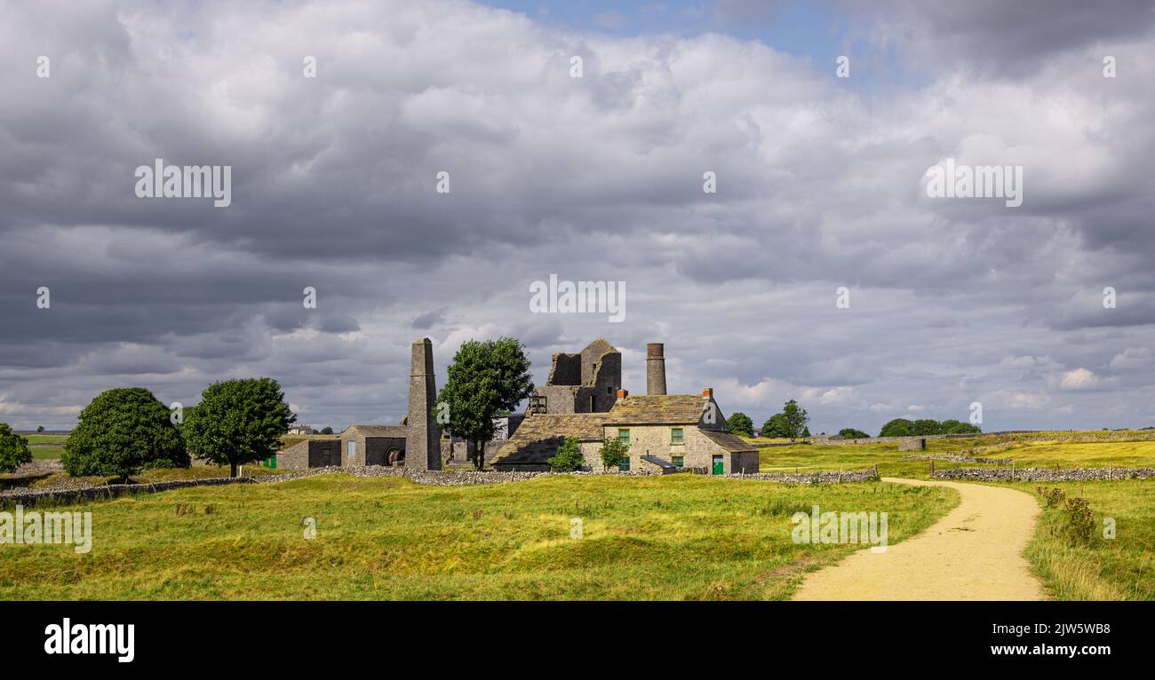 Ancient Ruins of Magpie Mine in the Peak District Stock Photo - Alamy
