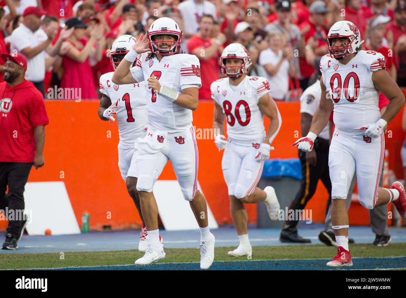 September 3, 2022: Utah Utes quarterback Cameron Rising (7) and Utah ...