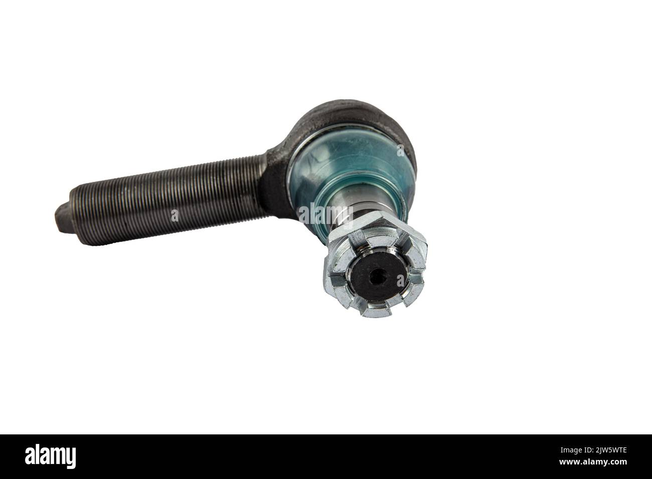 Tie rod end, steering tie rod end, car spare parts, isolated on white ...