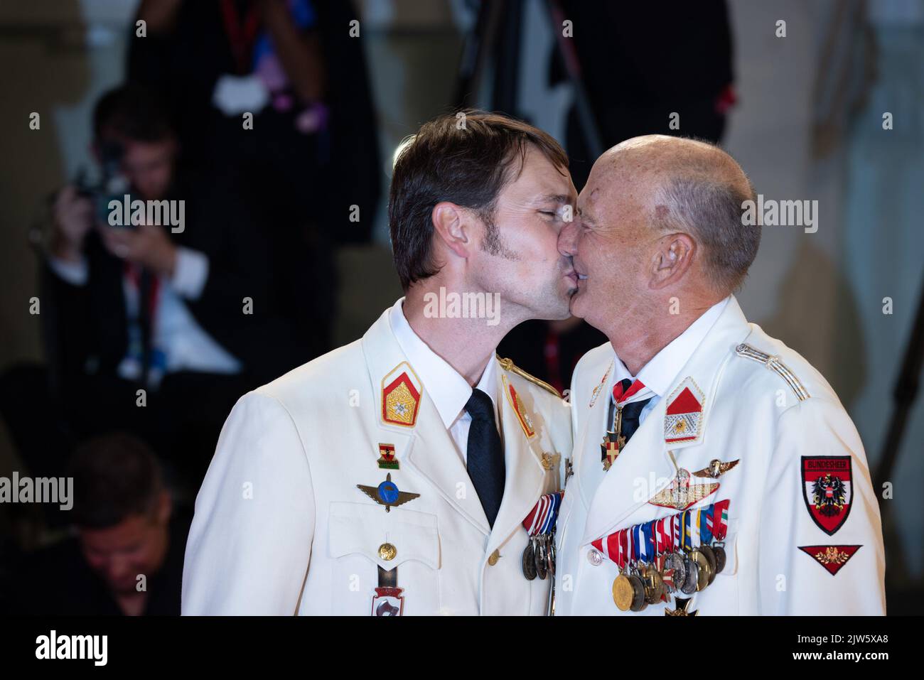 Mario Falak and Charles Eismayer attends the "Master Gardner" red ...