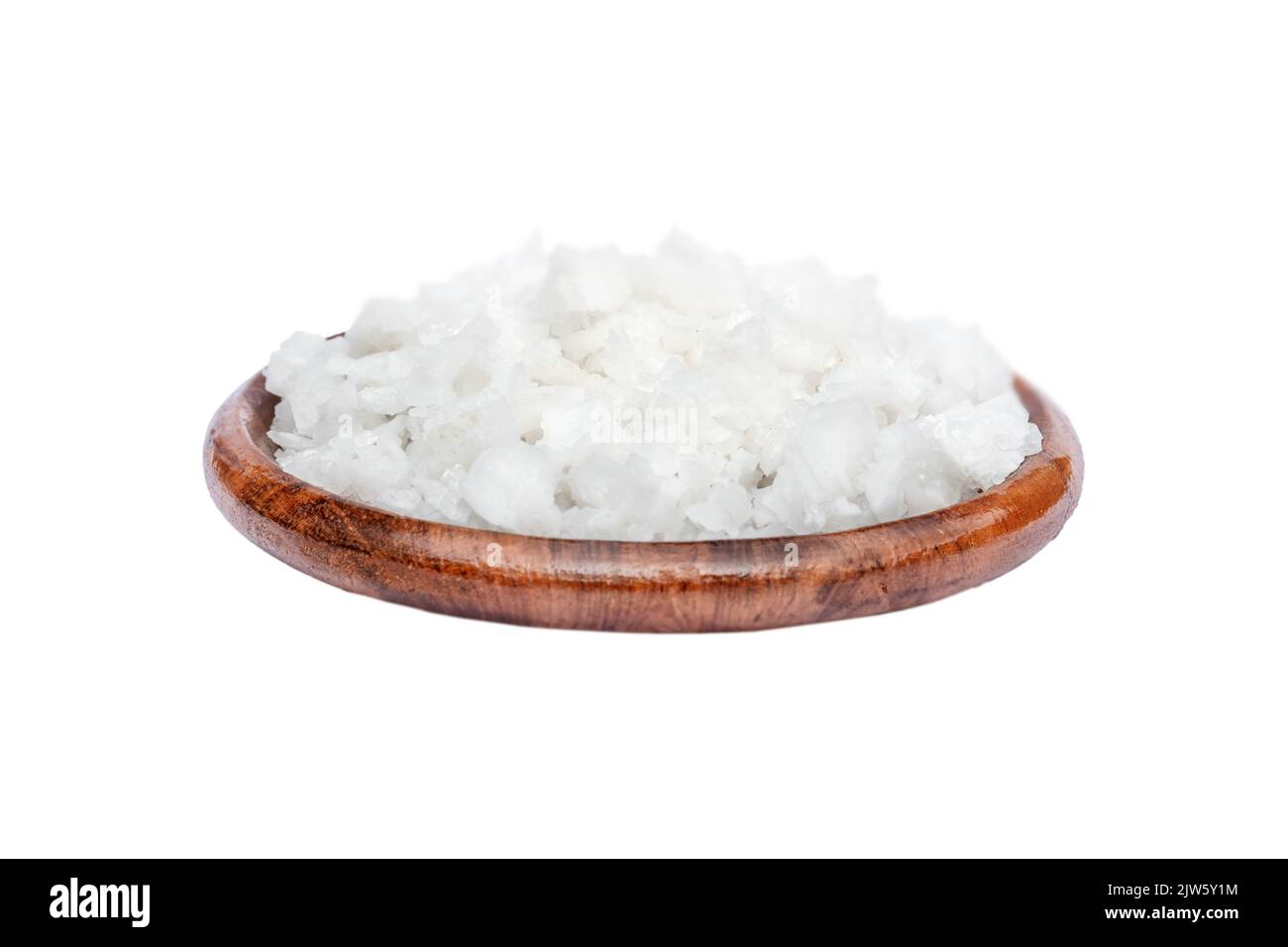 The coarse sea salt isolated on white background Stock Photo - Alamy