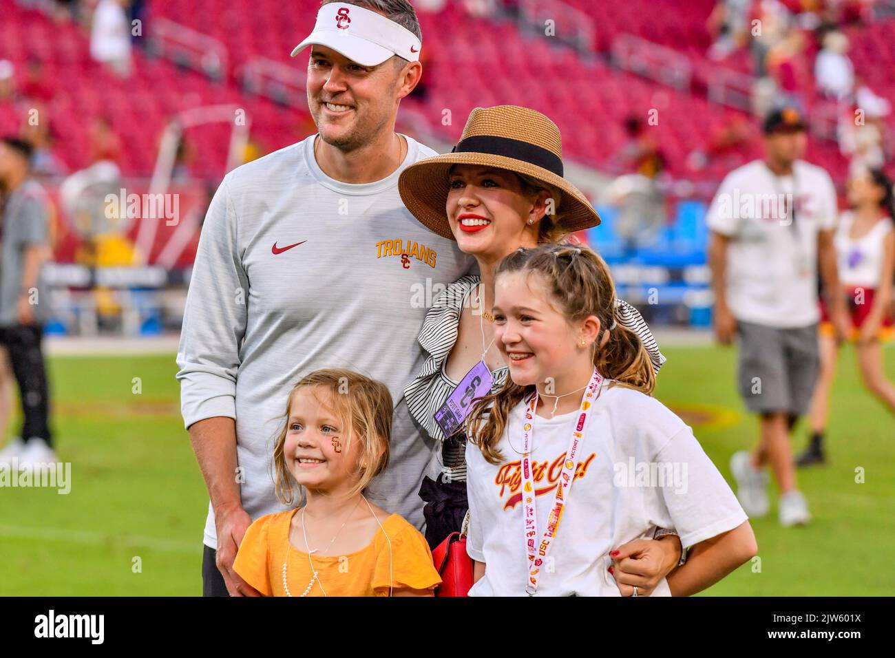 Los Angeles, CA. 3rd Sep, 2022. USC Trojans head coach Lincoln Riley ...