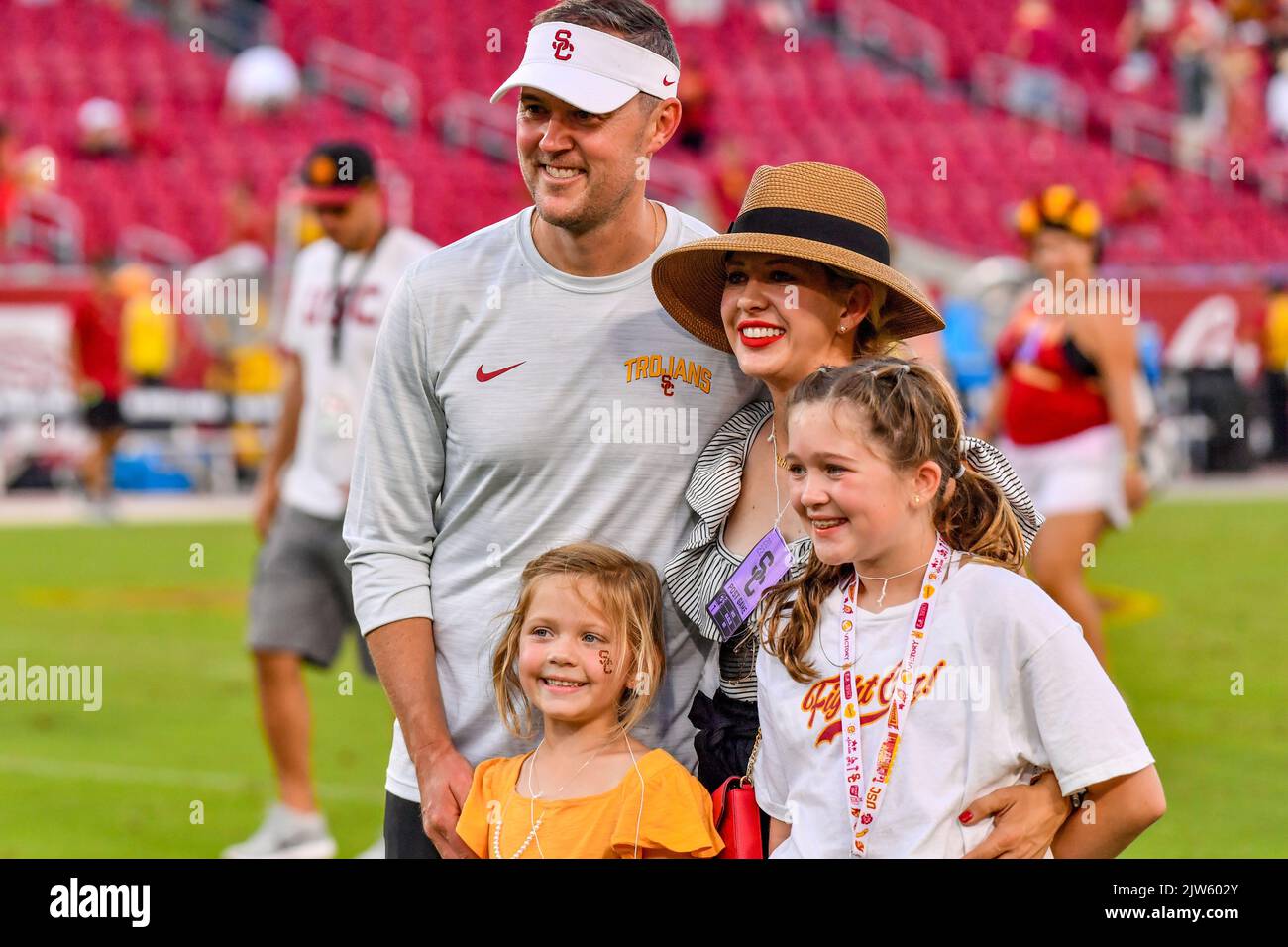 Los Angeles, CA. 3rd Sep, 2022. USC Trojans head coach Lincoln Riley ...