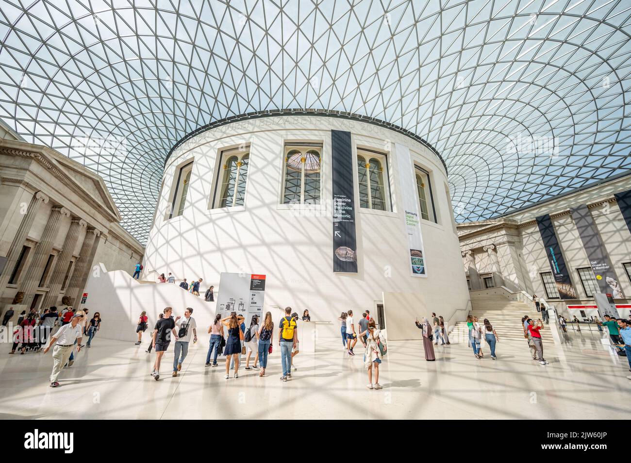 London, Uk - August 21, 2022: Wide angle view of the Inside the Great ...