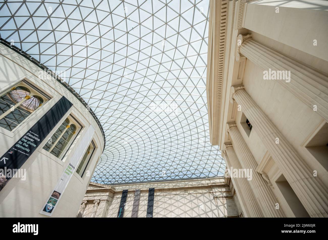 London, Uk - August 21, 2022: Wide angle view of the Inside the Great ...