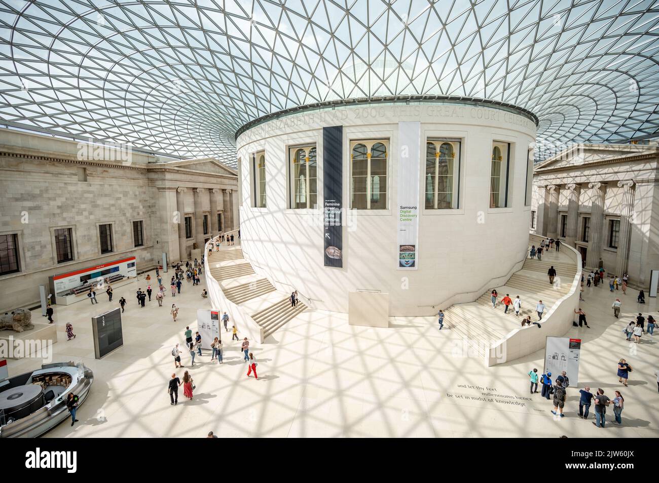 London, Uk - August 21, 2022: Wide angle view of the Inside the Great ...