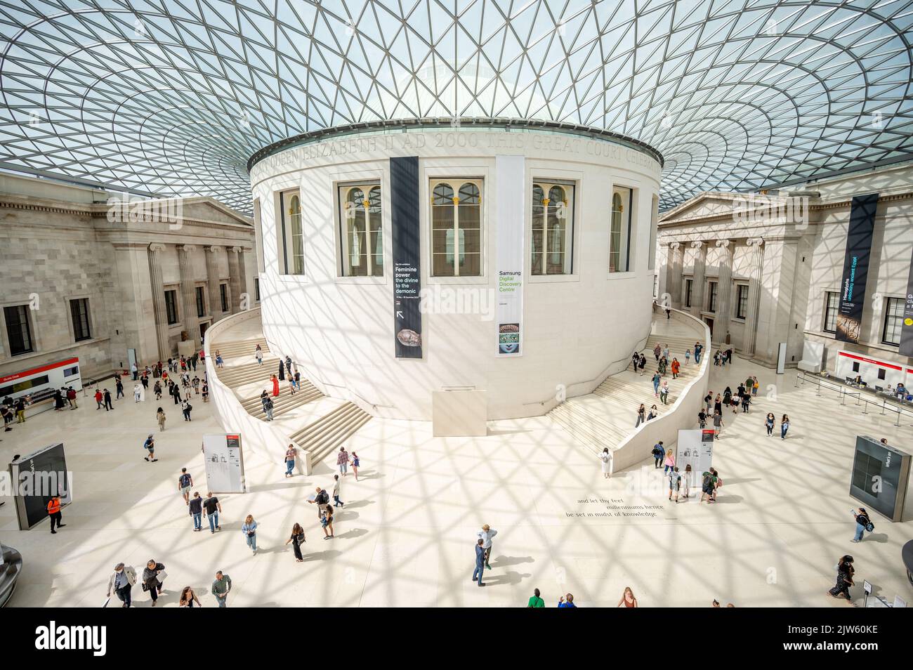 London, Uk - August 21, 2022: Wide angle view of the Inside the Great ...
