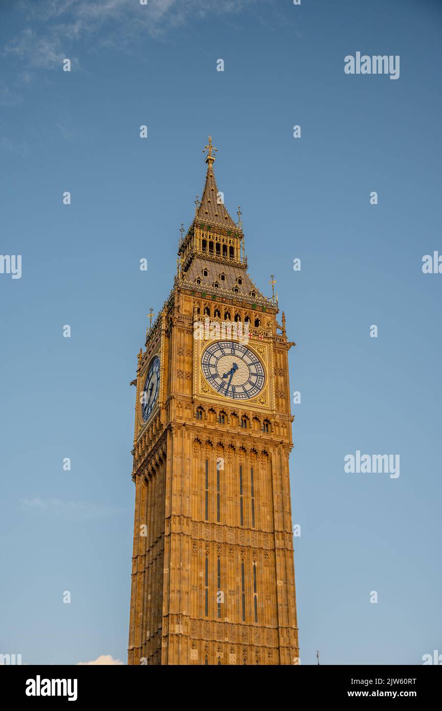 Big Ben, London, UK. A view of the popular London landmark, the clock ...