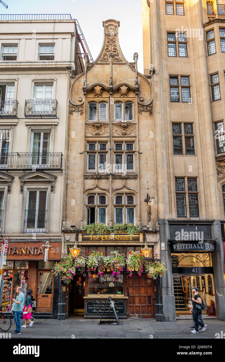 London, UK - August 21, 2022: Beautiful streets of London with its pubs ...