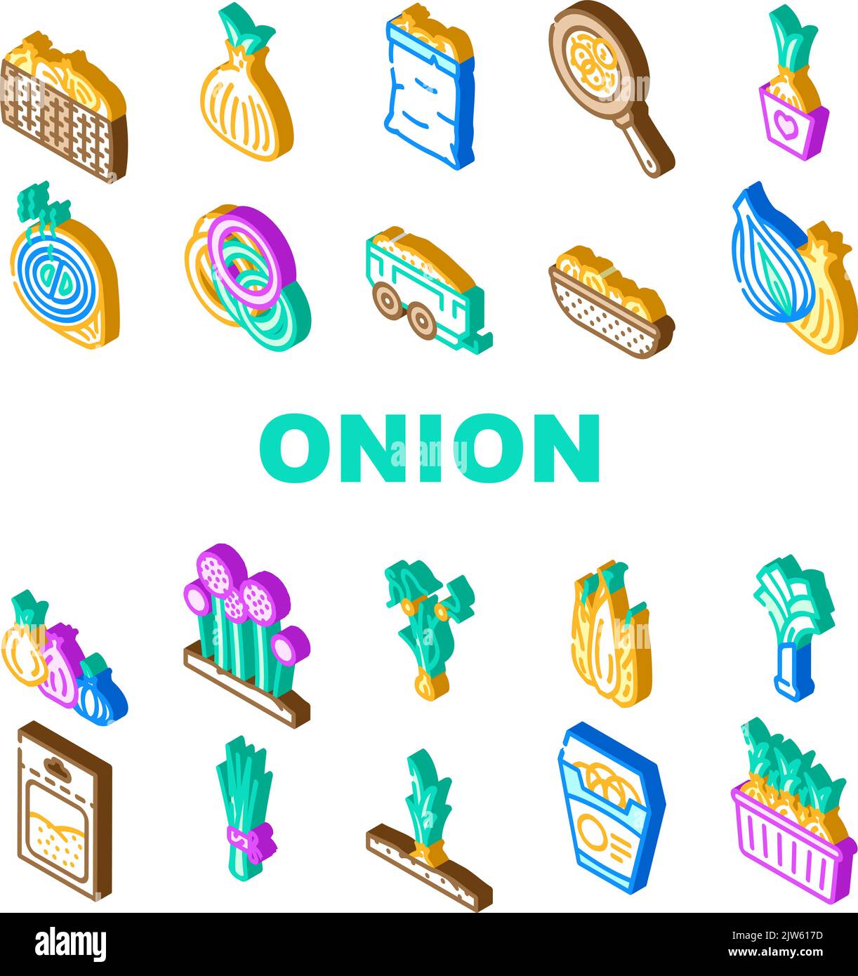 Red onion 3d Stock Vector Images - Alamy