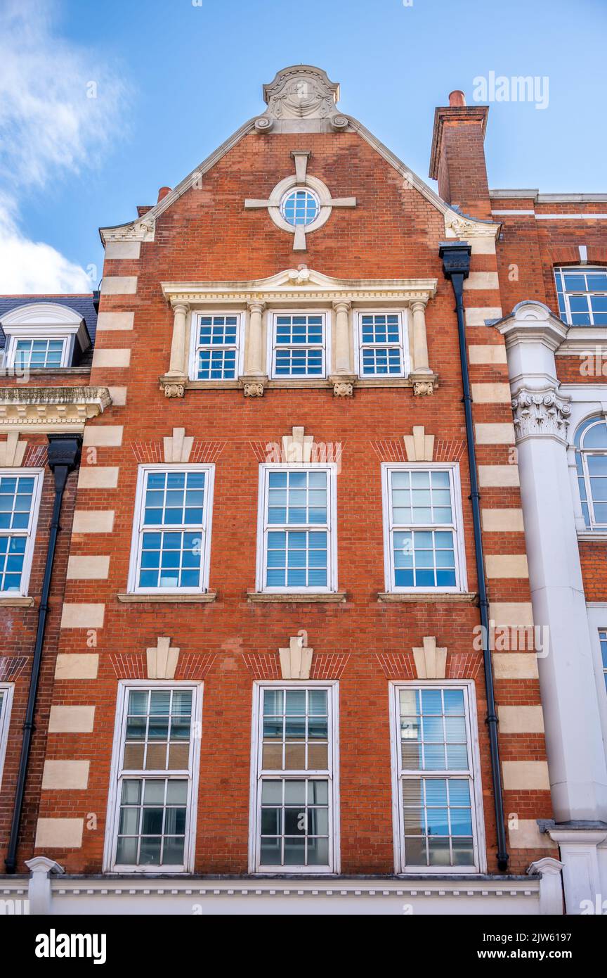 Traditional brick architecture of buildings in London, the UK's grand ...