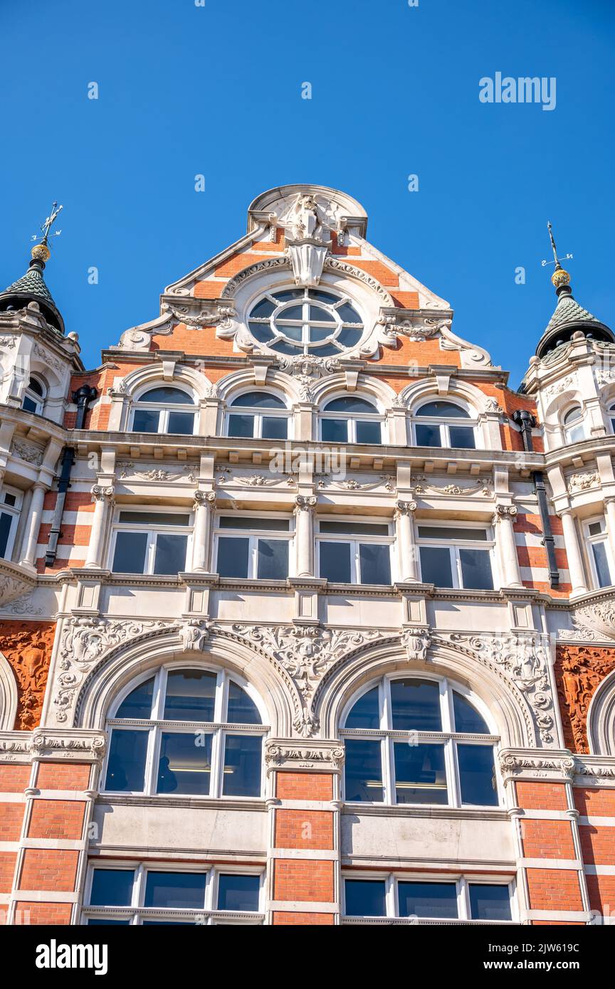 Traditional brick architecture of buildings in London, the UK's grand ...