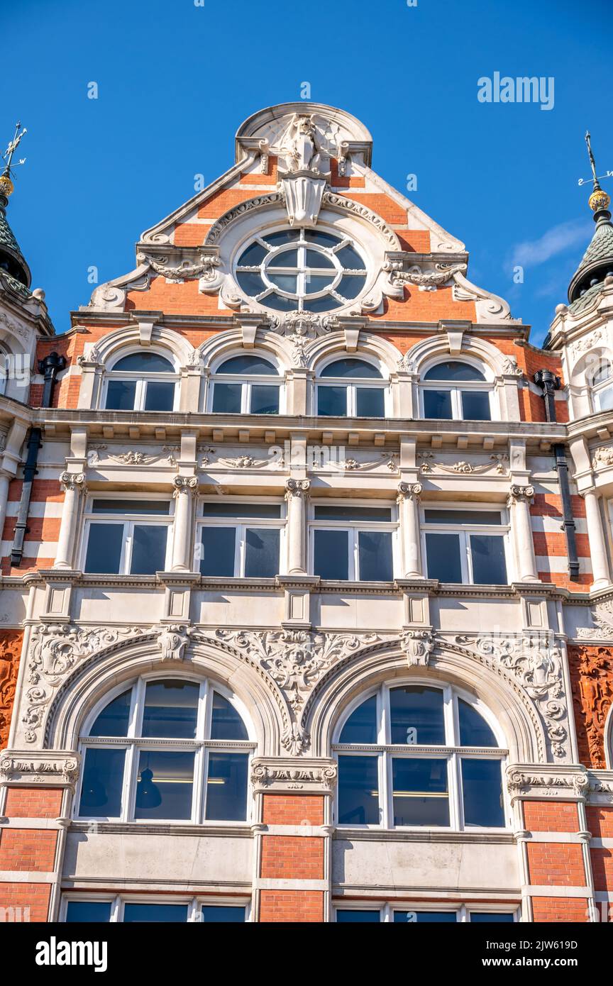 Traditional brick architecture of buildings in London, the UK's grand ...