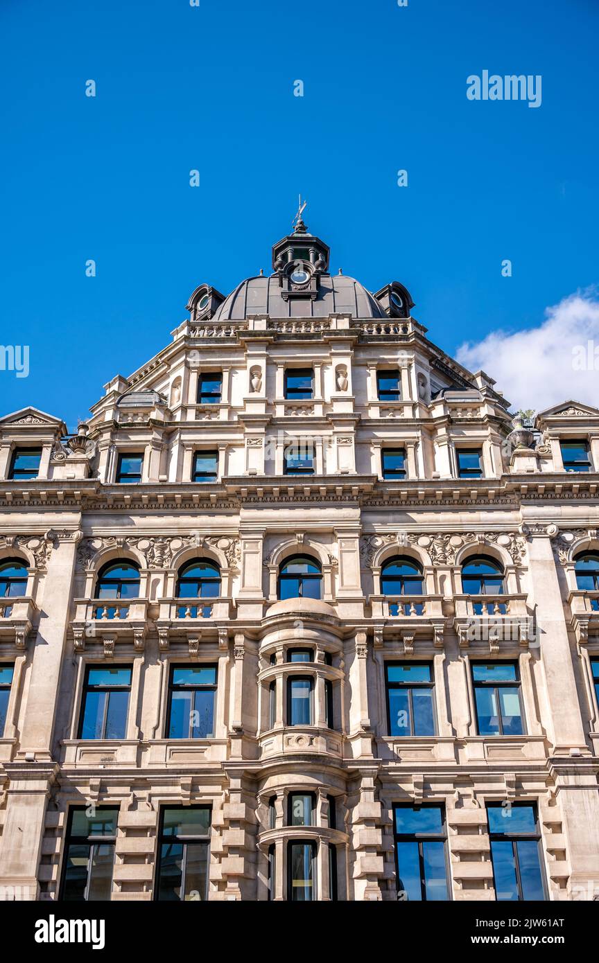 Facades of grand building on Regent Stree in London, the UK's grand ...