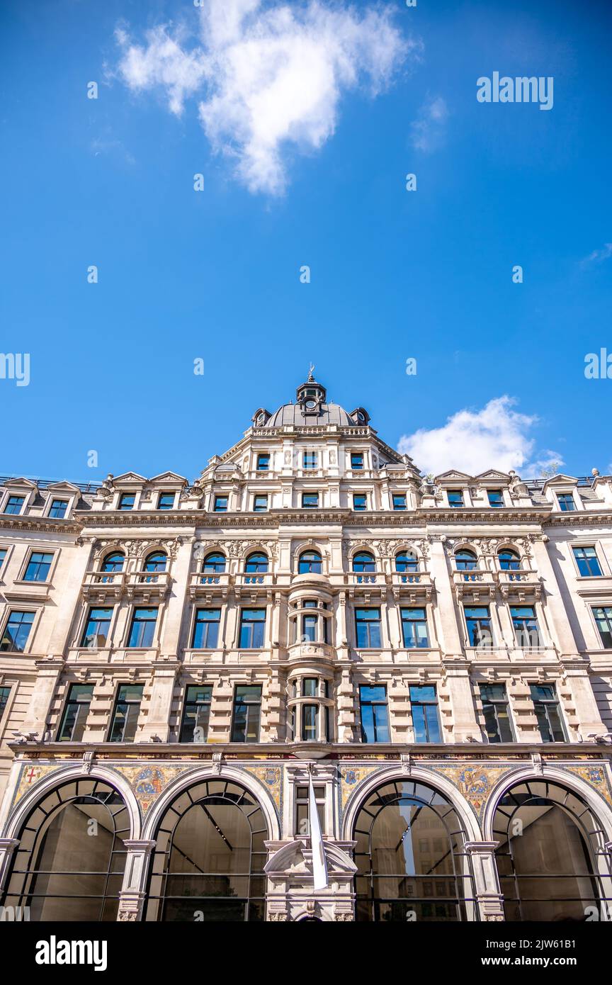Facades of grand building on Regent Stree in London, the UK's grand ...