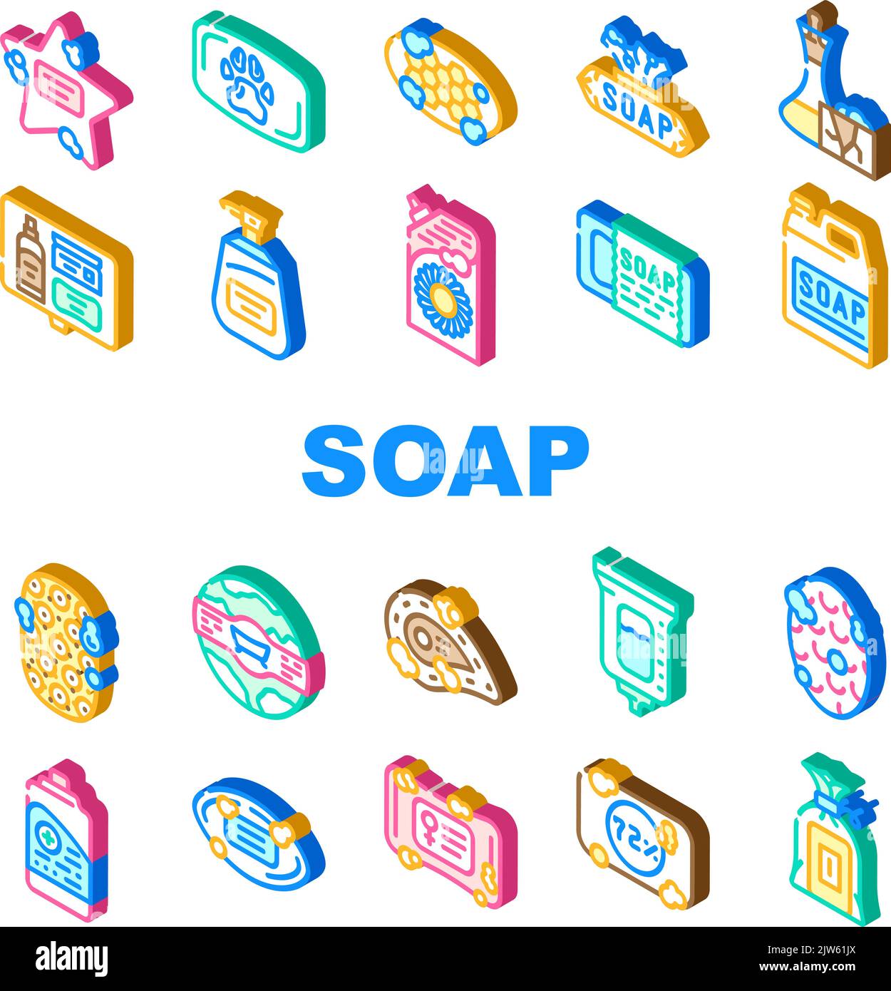 Body bath item Stock Vector Images - Alamy
