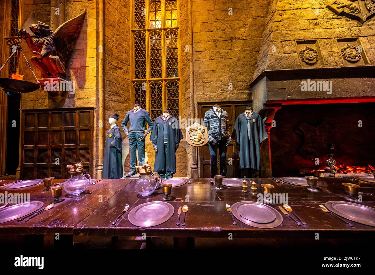 Leavesden, UK - August 23, 2022: Exhibits inside the Making of Harry ...