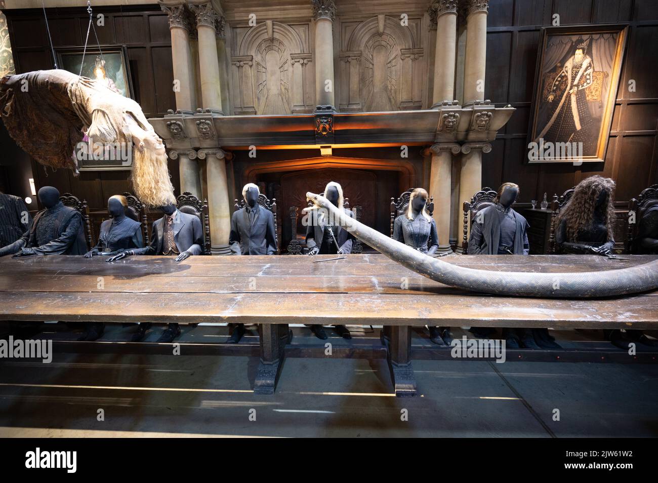 Leavesden, UK - August 23, 2022: Exhibits inside the Making of Harry ...