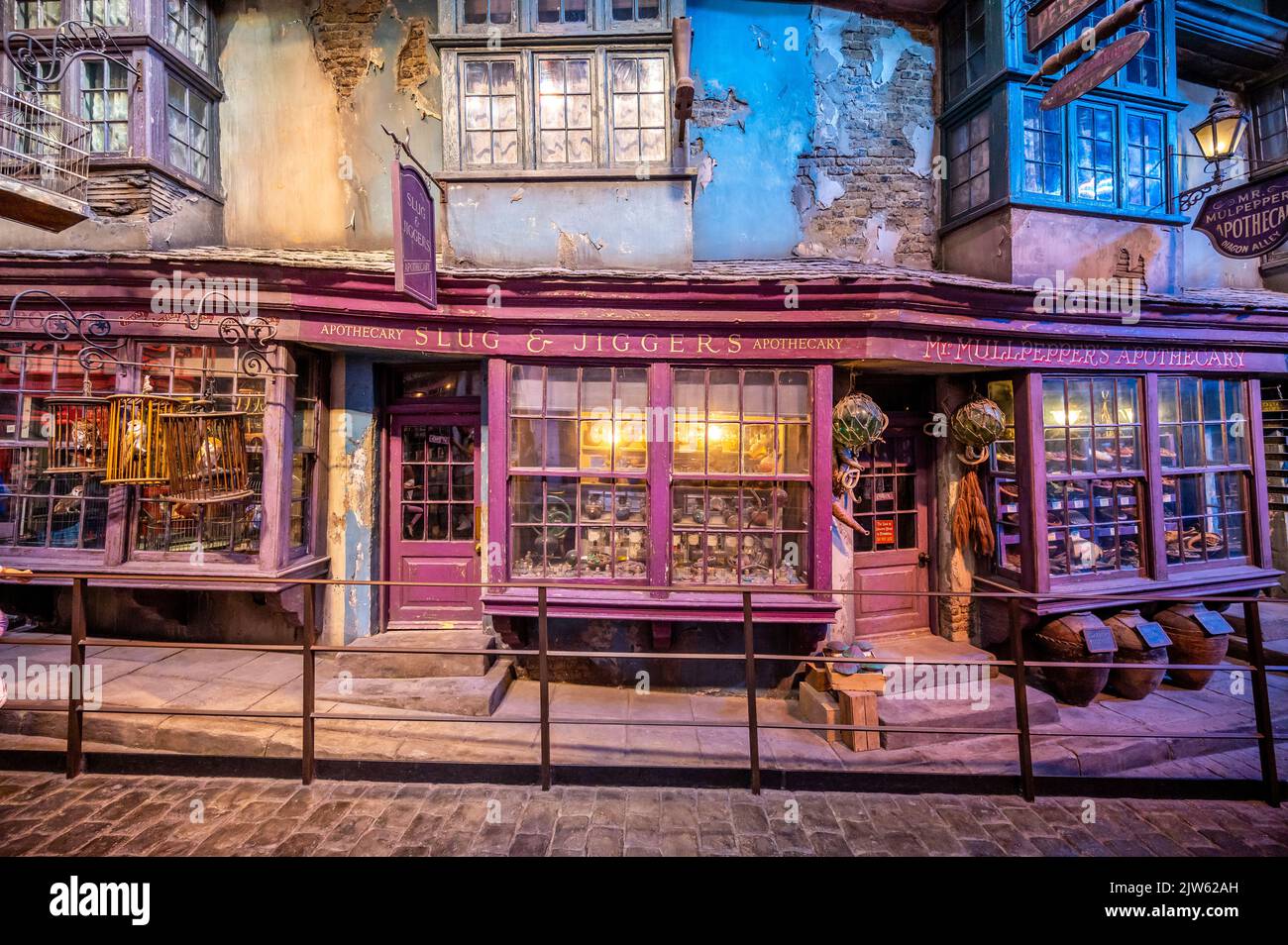 Leavesden, UK - August 23, 2022: Exhibits inside the Making of Harry ...