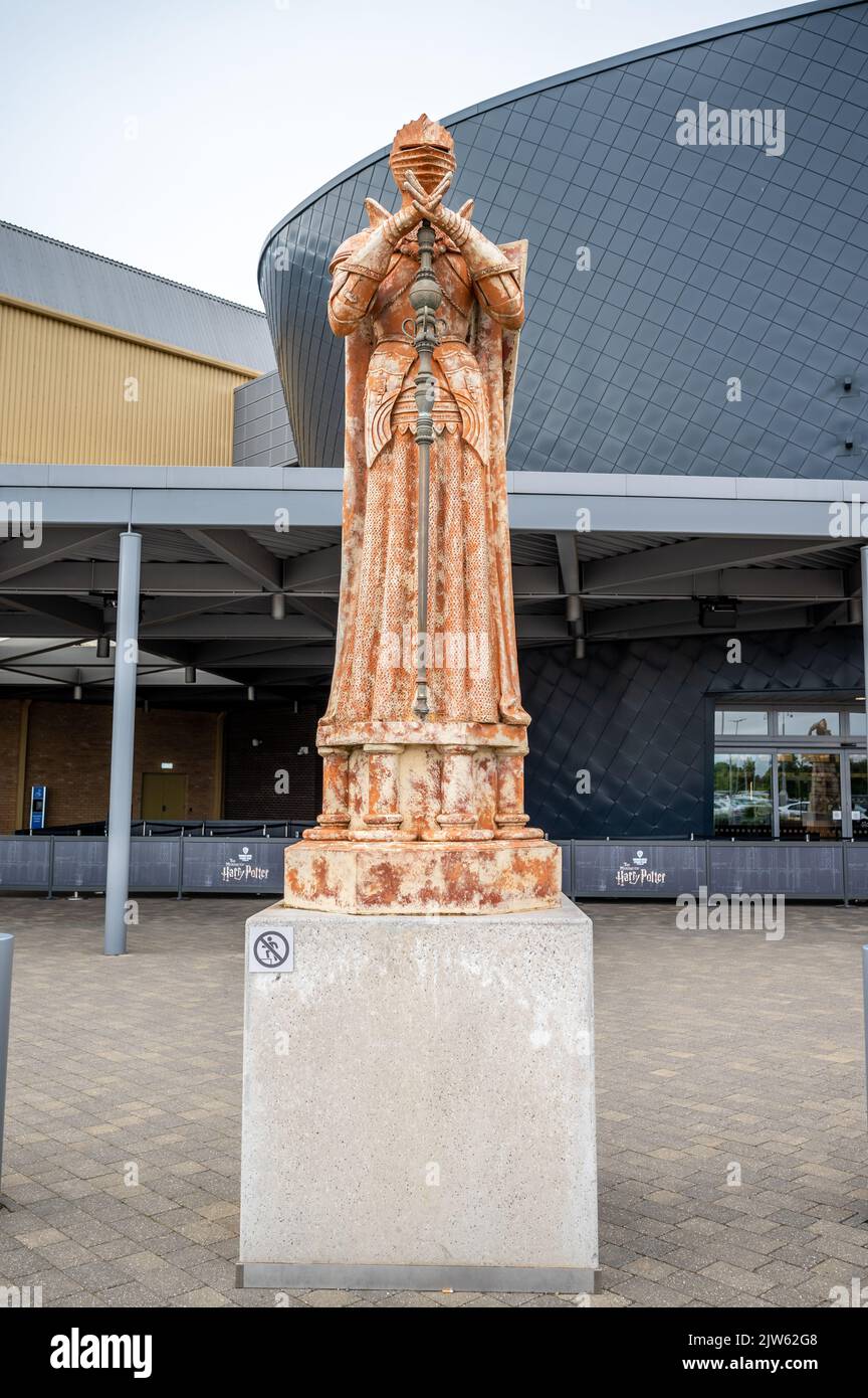 Leavesden, UK - August 23, 2022: Outside the main entrance to the ...