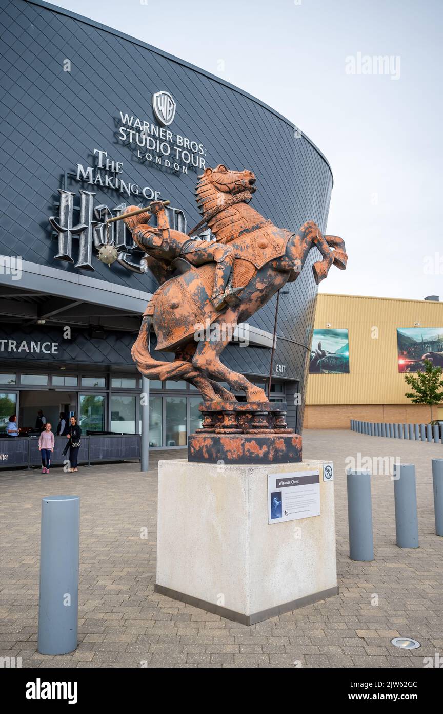 Leavesden, UK - August 23, 2022: Outside the main entrance to the ...
