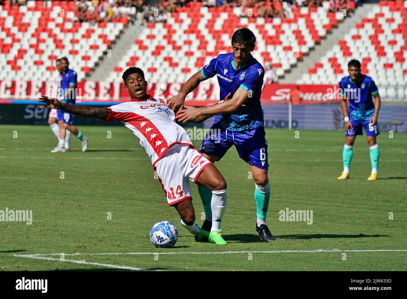 Eddie Salcedo (SSC Bari) and Biagio Meccariello (Spal Ferrara) during ...