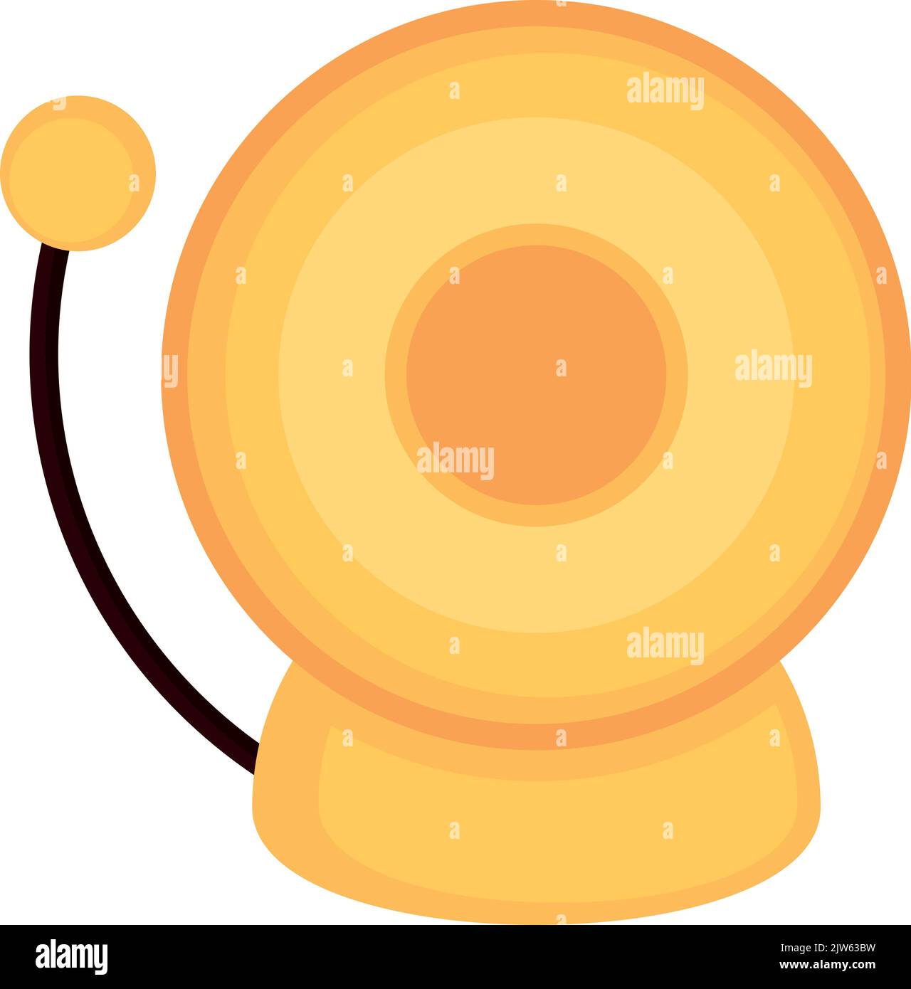 Doorbell push switch isolated Stock Vector Images - Alamy