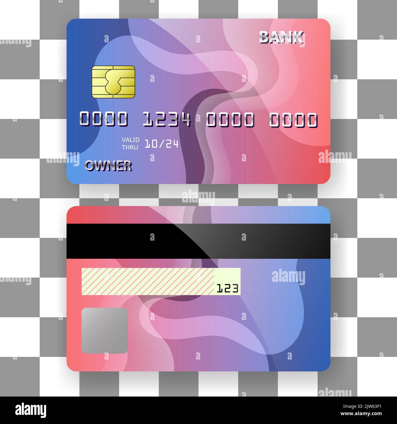 banking card template background wave pattern 3d. template for poster ...