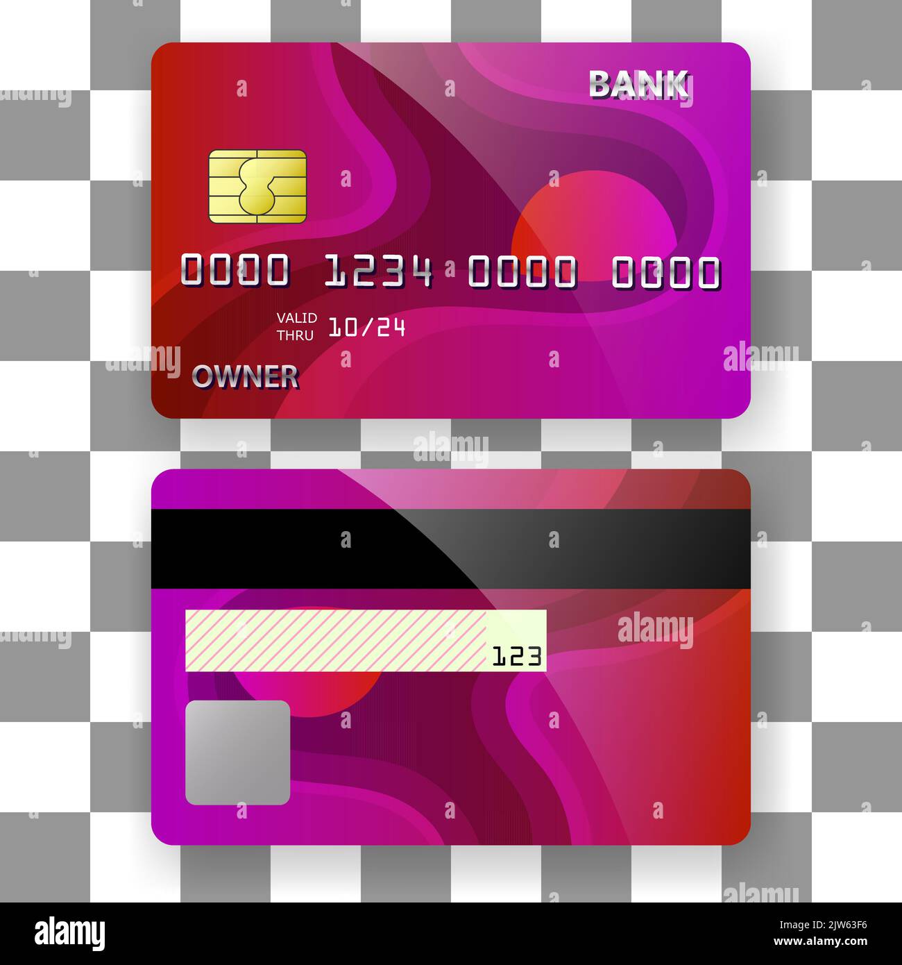 banking card template background wave pattern 3d. template for poster ...