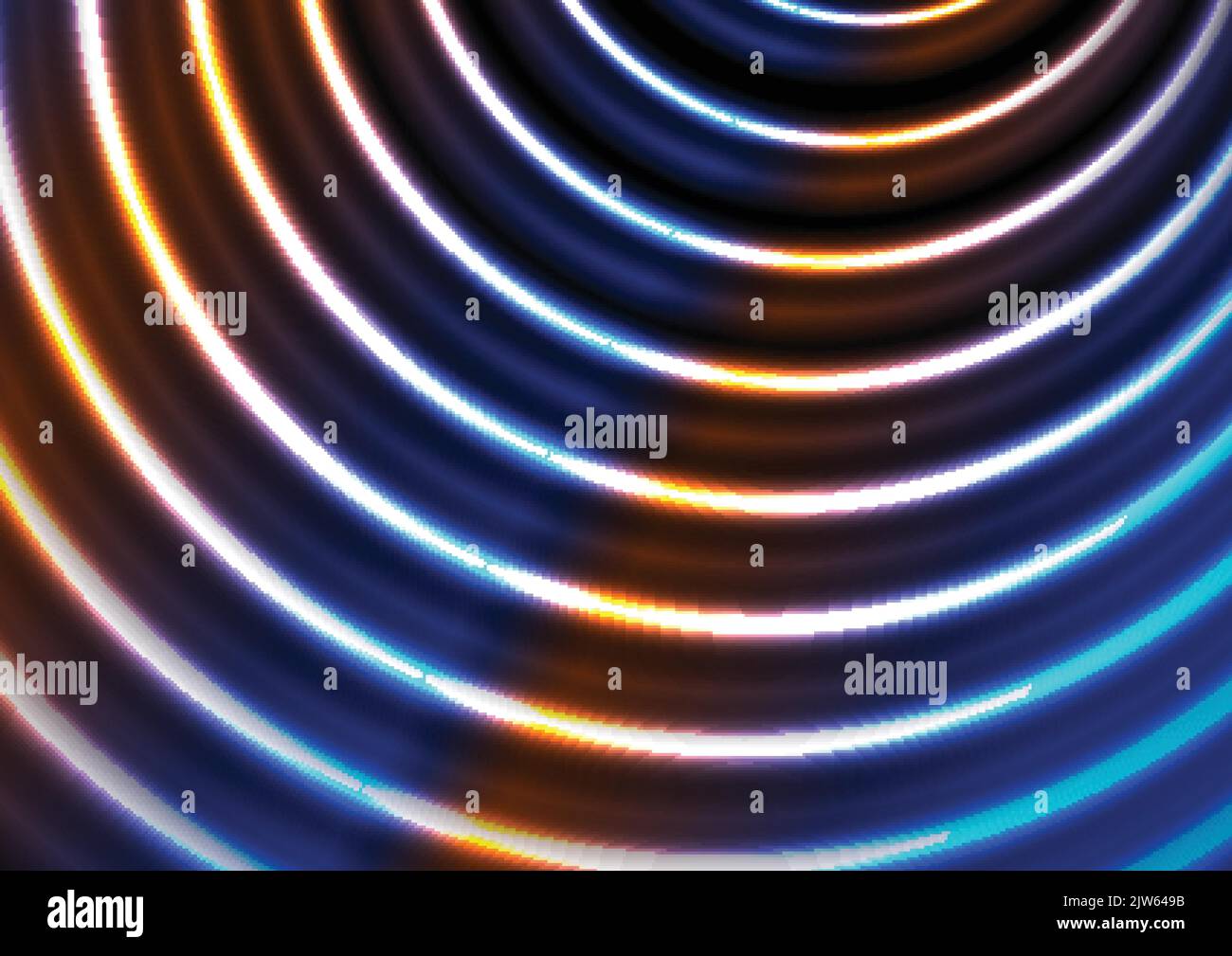 Blue ultraviolet neon glowing circles abstract retro background. Vector ...