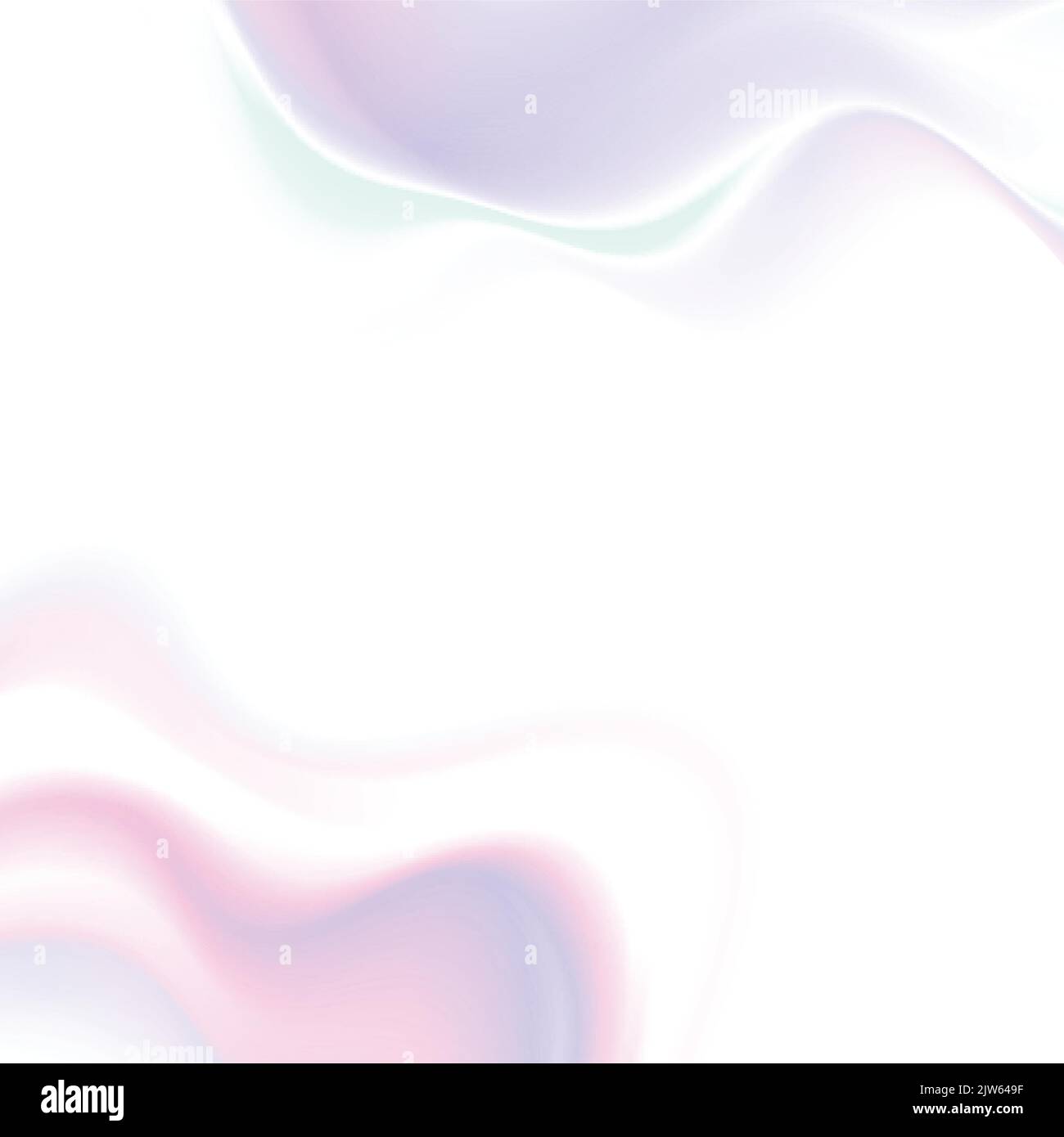 Abstract white and holographic fluid waves vector background Stock ...