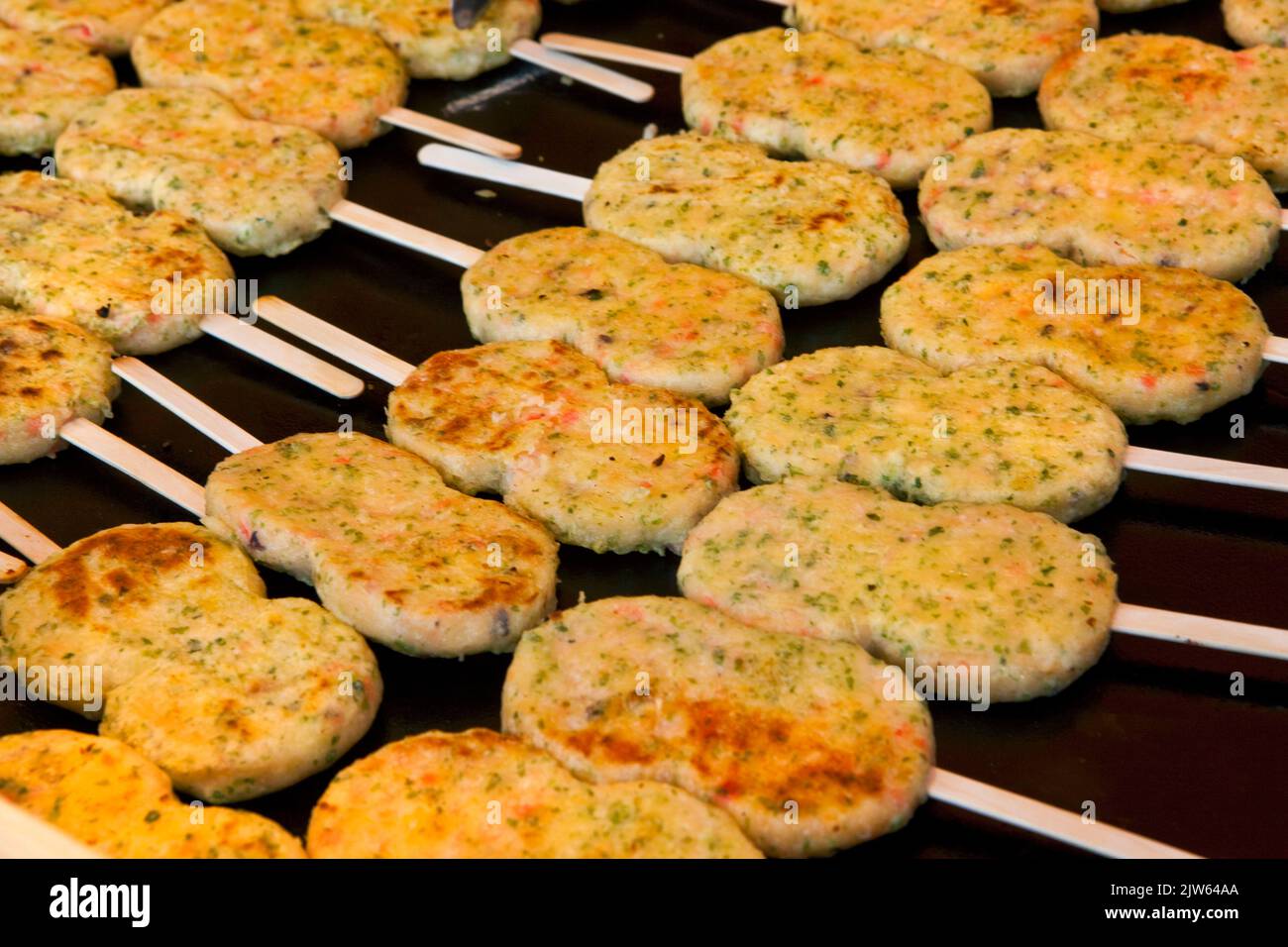 Okonomiyaki grilled variety pancake hi-res stock photography and images ...