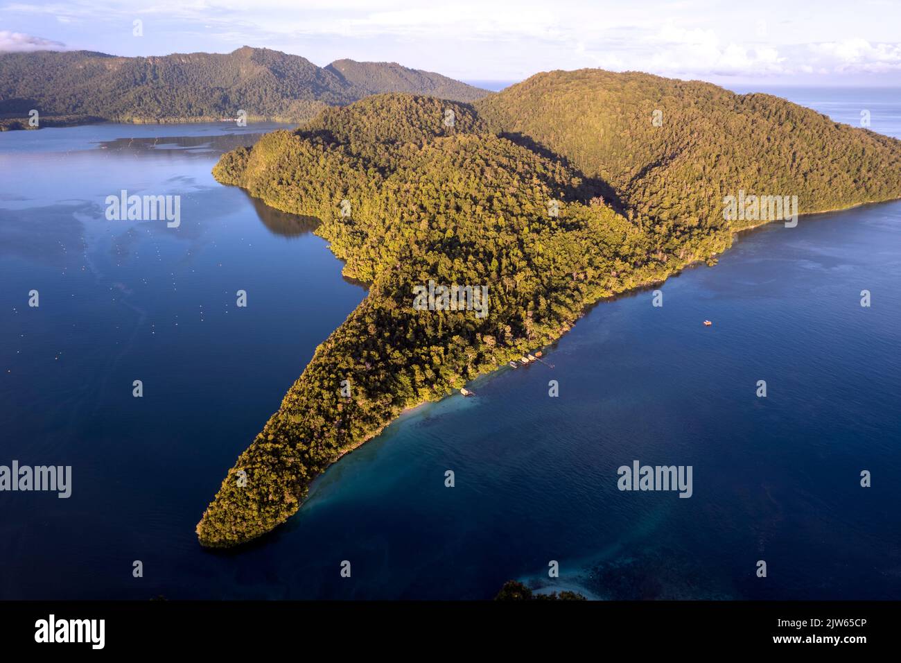 Aerial view of Batanta Island, Raja Ampat Indonesia Stock Photo - Alamy